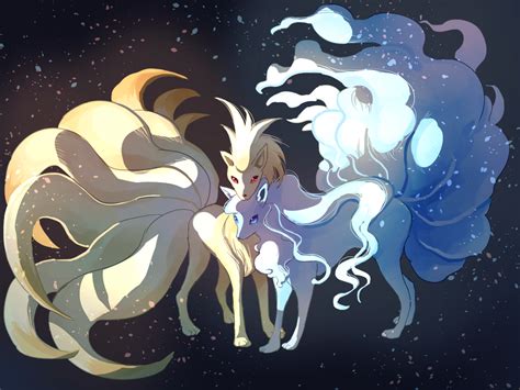 Ninetales And Alolan Ninetales Pokemon Drawn By Fusenryo Danbooru