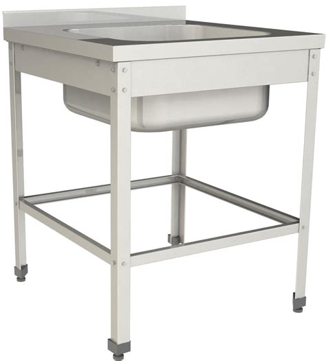 Ванна моечная односекционная цельнотянутая с бортом Restoinox ВМЦ-1/6/6 ...