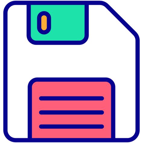 Floppy Disk Generic Outline Color Icon