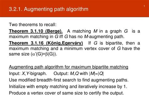 ppt 3 2 1 augmenting path algorithm powerpoint presentation free