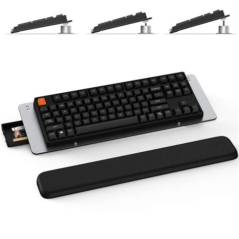 Computer Keyboard Stand Tilt Adjustable Keyboard Riser With Wrist Rest