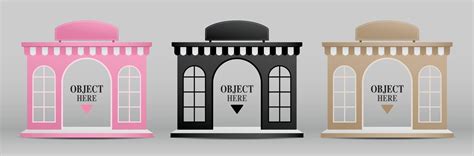 Classic Style Backdrop Display 3d Illustration Vector Collection For Putting Your Object 8563227