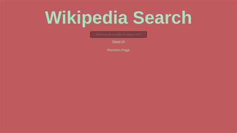 Codepen Wikipedia Viewer