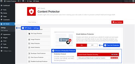 Setting Up Email Address Protector WP Shield