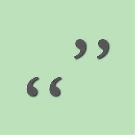 Quotation Mark Symbol Double Quotes At The End Of Words On Green Stock Vector Igoror 79353588