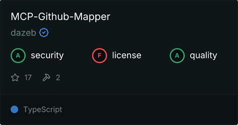 Score Github Mapper Mcp Server Glama
