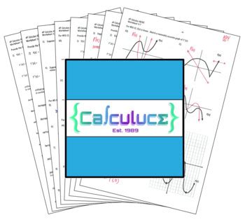 AB BC Worksheet 3 7 Curve Sketching By CalcuLuce The Calculus Superstore