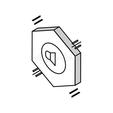 Surround Sound Isometric Icon Vector Illustration Stock Illustration