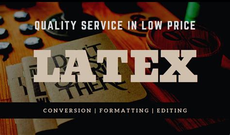 Latex Conversion And Formatting Legiit