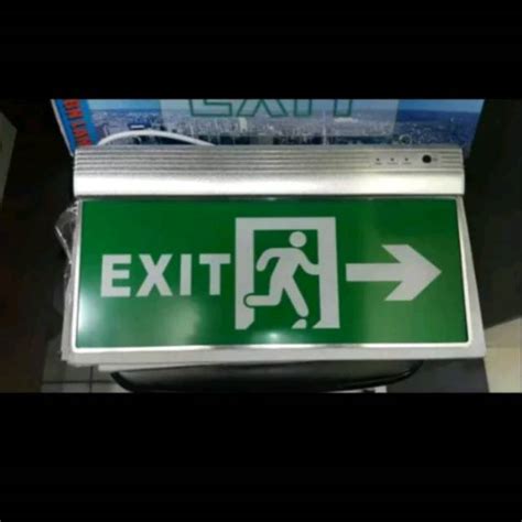 Jual Lampu Exit Darurat Petunjuk Arah Arcylic Emergenci Emergency Exit Lamp Led Shopee Indonesia