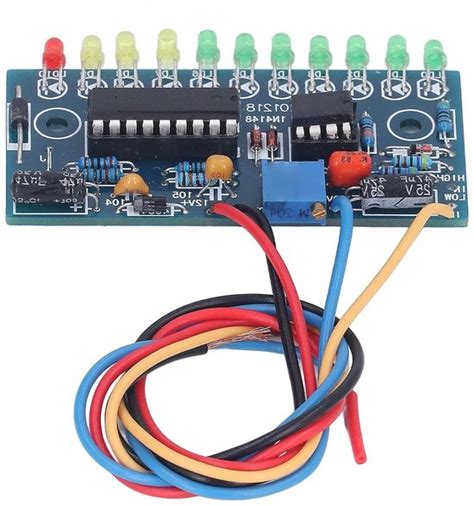 12v 250ma Led Niveau Indicator Module 10 Segment 3mm Led Eindversterker Vu Meter Bol