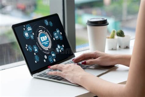 Erp Enterprise Resource Planning Software For Modish Business Stock Image Image Of Planning