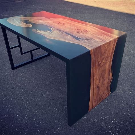 2018 Epoxy Table Design Red Black Artofit
