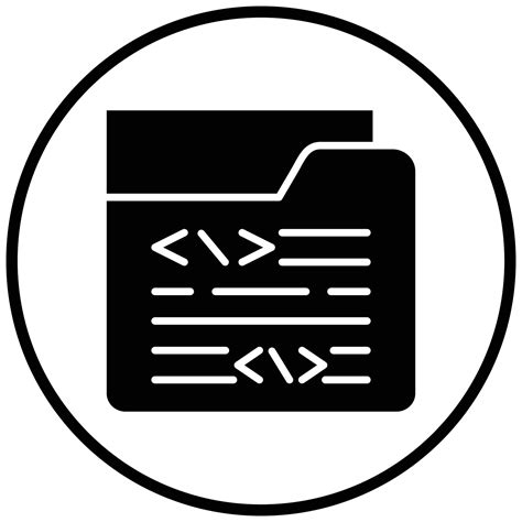 Coding Folder Icon Style 7878898 Vector Art At Vecteezy