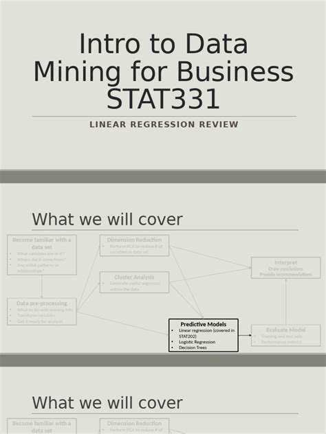 Linear Regression Review Pdf Regression Analysis Linear Regression