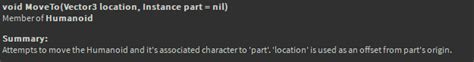 Why Isn T MoveTo Working Scripting Support Developer Forum Roblox