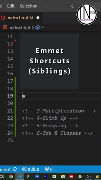 How To Write Faster In Vs Code With Emmet Shortcuts Mohammad Nurul Azam Posted On The Topic