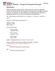 CECZ1003 Discussion Module 4 String DataStructure Q Docx CE CZ1003