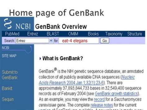 Primary Bioinformatics Databasepptx