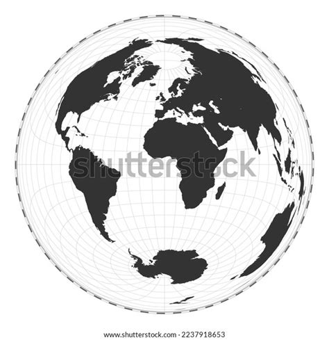 Vector World Map Lambert Azimuthal Equalarea Stock Vector Royalty Free 2237918653 Shutterstock