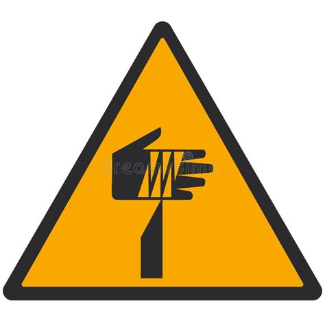 Warning Pictogram Sharp Element Iso 7010 W022 Stock Vector Illustration Of Sharp Mark