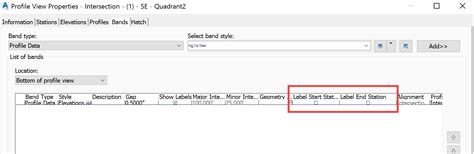 Profile Data Band Style Autodesk Community