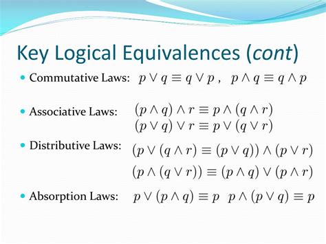 PPT Propositional Equivalences PowerPoint Presentation Free Download ID