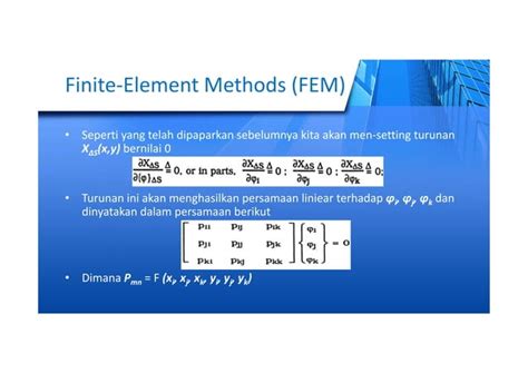 Finite Element Method Metode Elemen Hingga