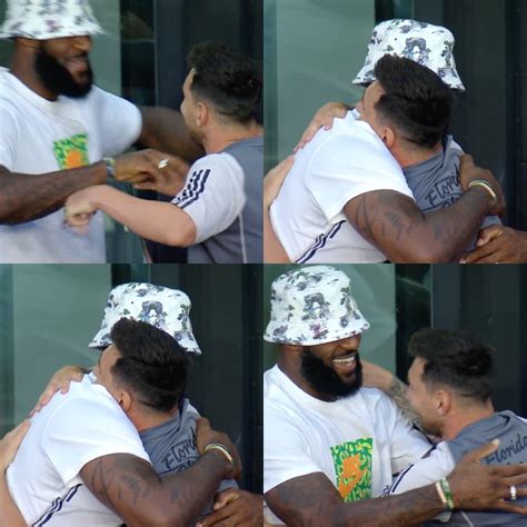 پادشاه و پادشاه ملاقات لبران جیمز و لیونل مسی عکس طرفداری