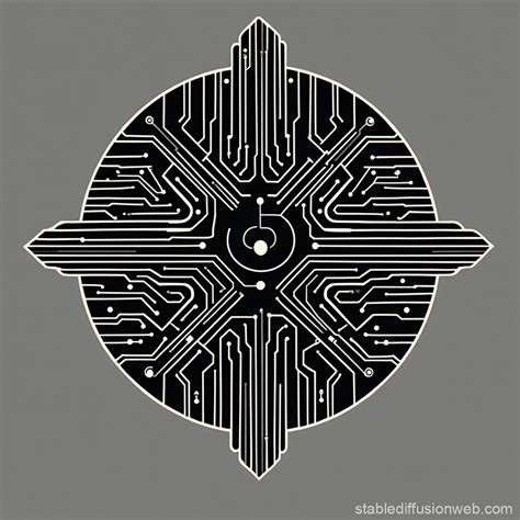 Cyberpunk Trajectory Algorithm Logo Stable Diffusion Online