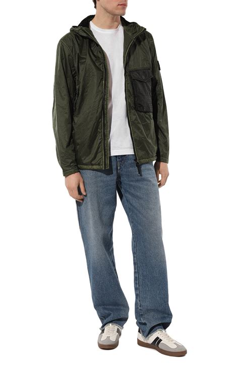 Мужская темно зеленая куртка Stone Island купить в интернет магазине ЦУМ арт 731543035