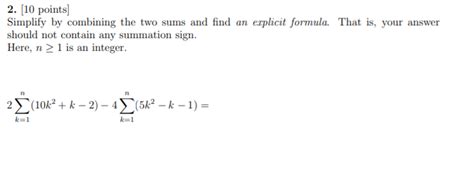 Solved Points Transform The Following Sum By Making Chegg Com