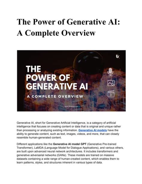 gen ai introduction to generative ai to the world pptx