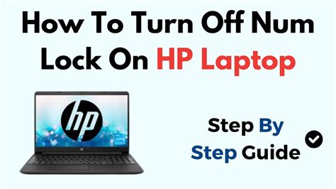 How To Turn Off Num Lock On Hp Laptop Windows 11 Youtube