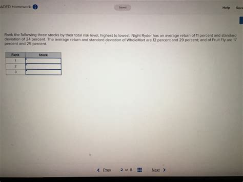 Solved Aded Homework I Saved Help Save Rank The Following