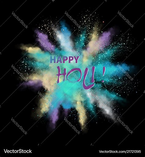 Happy Holi Background Royalty Free Vector Image