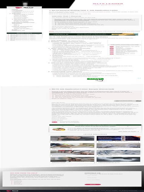 Ielts General Writing Task 1 Job Application Letter Ielts Leader Pdf International English