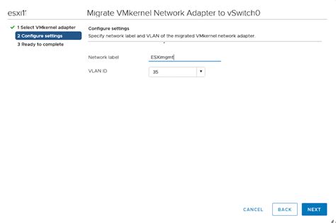 Migrate Esxi Vmkernel Port Group To A Vsphere Standard Switch Virtualization Dbaas And Whatever