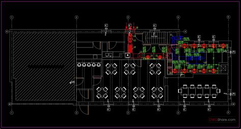 Restaurant Ventilation Layout Plan Autocad File Dwg