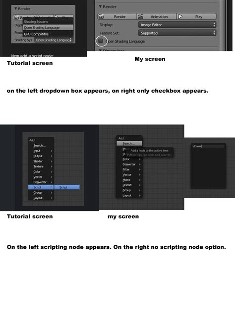 Script Node Missing In Node Editor Blender Stack Exchange