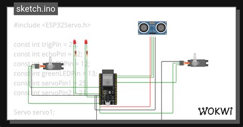 Smart Garage Wokwi Esp32 Stm32 Arduino Simulator