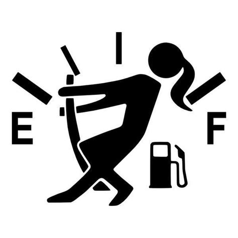 Empty Gas Girl Decal Decoration Malta