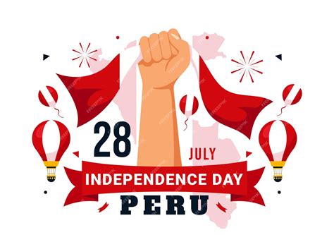 Premium Vector Happy Peru Independence Day Vector Illustration On