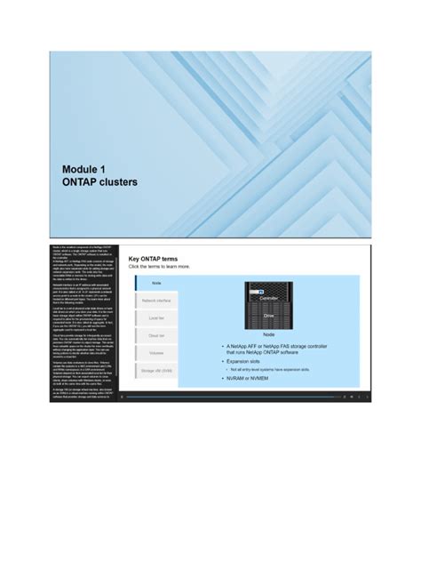 Ontap Cluster Fundamentals Pdf