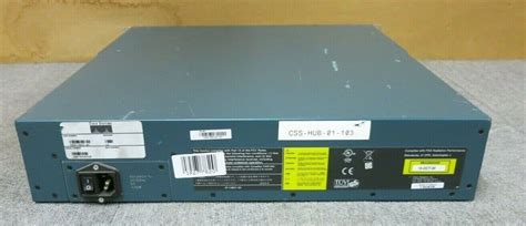 Cisco 11500 Css11503 Ac Scm 2ge Iom 16fe Iom 2ge Content Services