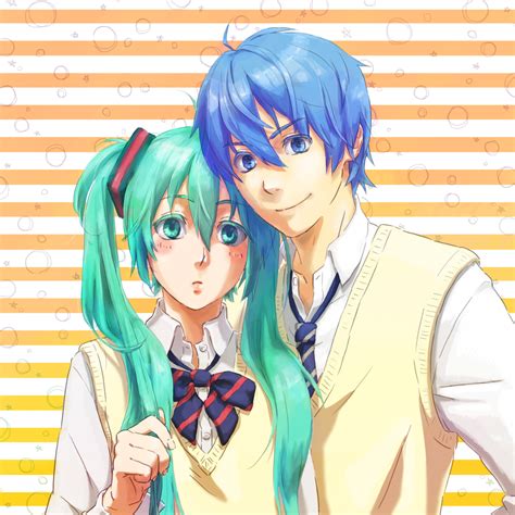 Hatsune Miku And Kaito Vocaloid Drawn By Soraharu Danbooru