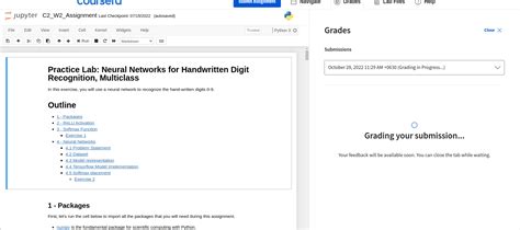 Cant Submit The Graded Assignment Of Week2 Of Mls Course 2 Advanced Learning Algorithms