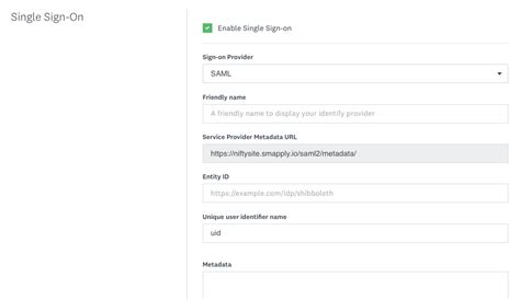 How To Add SAML Details Apply Help