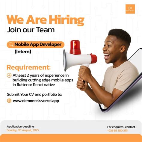 Mobile App Developer Intern Flutter And React Native Location Remote