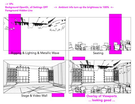 Hidden Line Rendering With Objects Have No Fill When Stacking Viewports Rendering